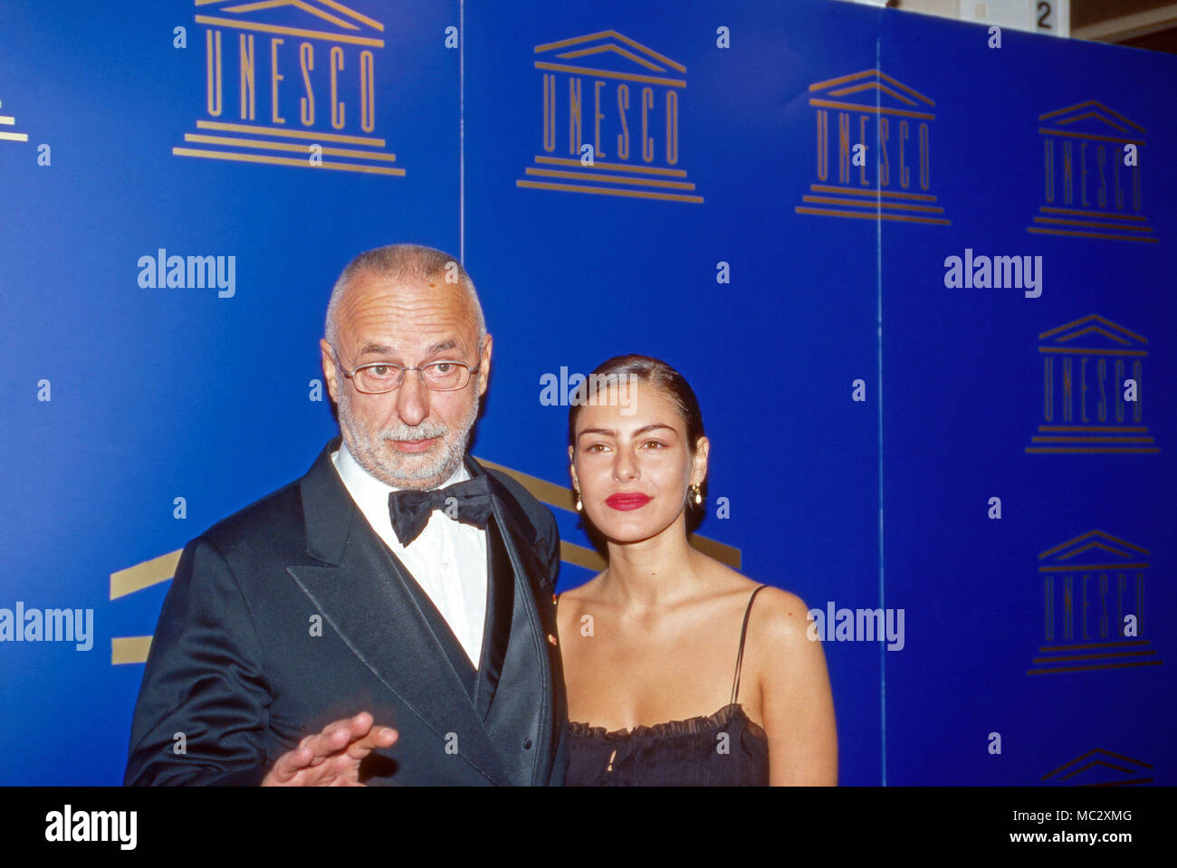 Jörg Immendorff, deutscher Gegenwartskünstler, mit Ehefrau Oda Jaune in ...