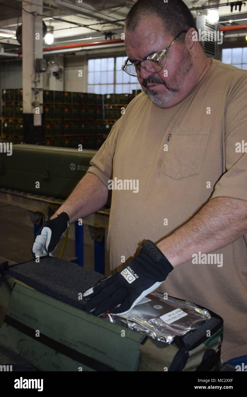 Crane Army Ammunition Activity employees inspect VX99 Stinger practice ...