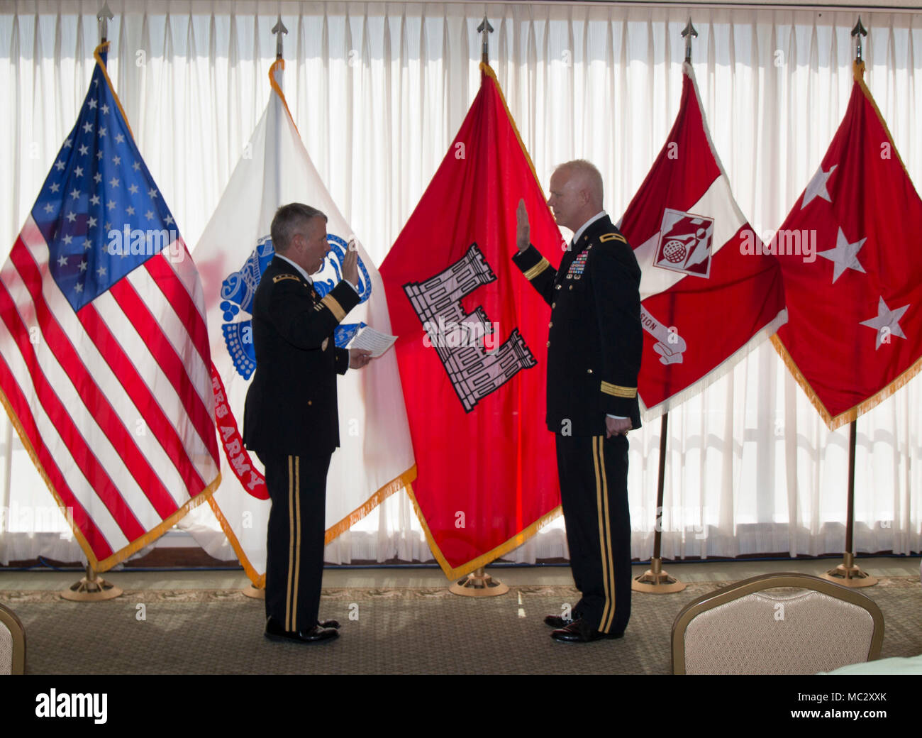 Lt. Gen. Todd T. Semonite (left), Commanding general of the U.S. Army ...