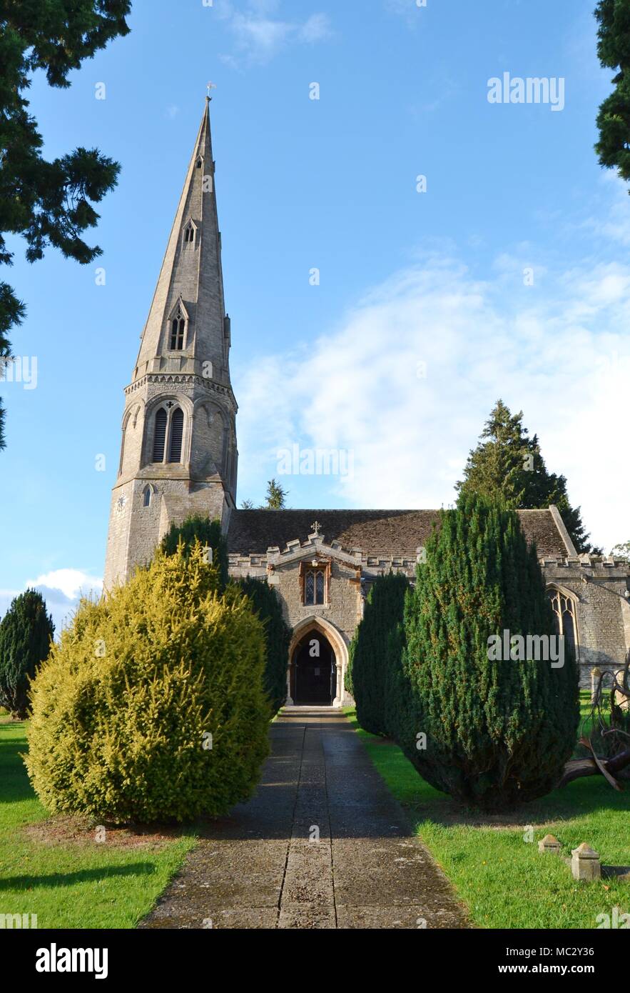 St Laurence Church in Stanwick, Northamptonshire Stock Photo - Alamy