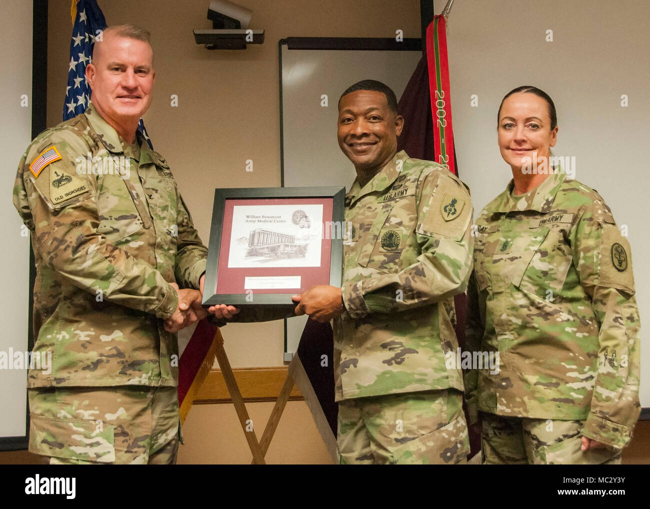 (From left) Col. Erik Rude, commander, William Beaumont Army Medical ...