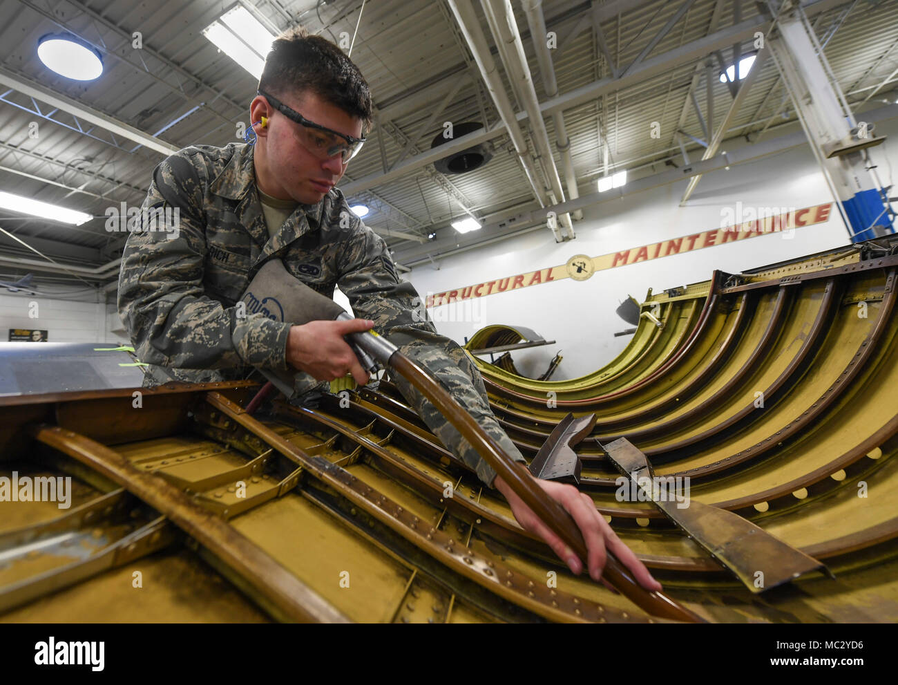 Airman 1st Class Christopher Rich 5th MXS Aircraft Structural