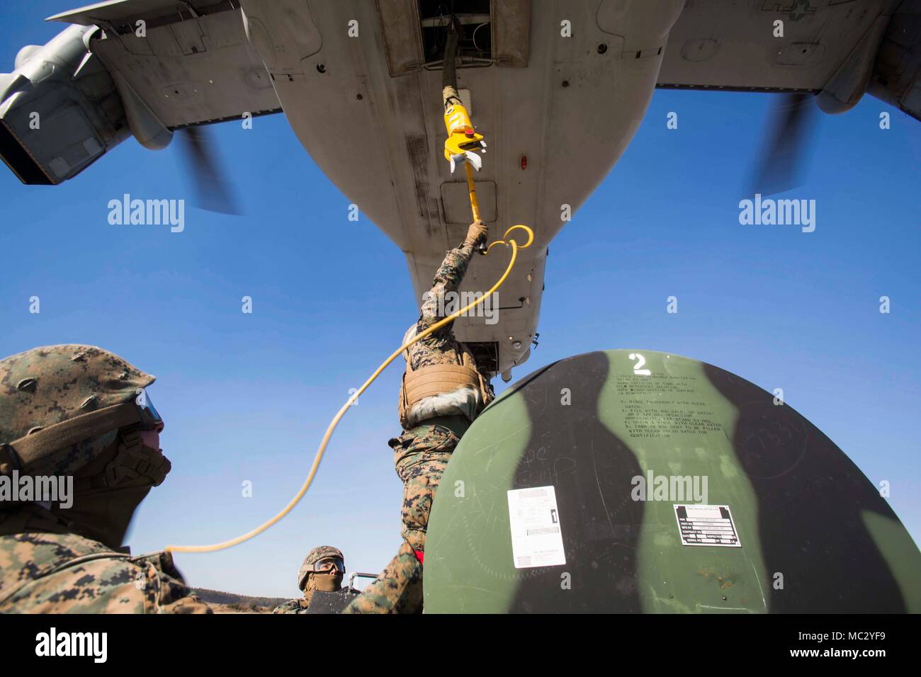 Marines with Landing Support Company, 2nd Transportation Support ...