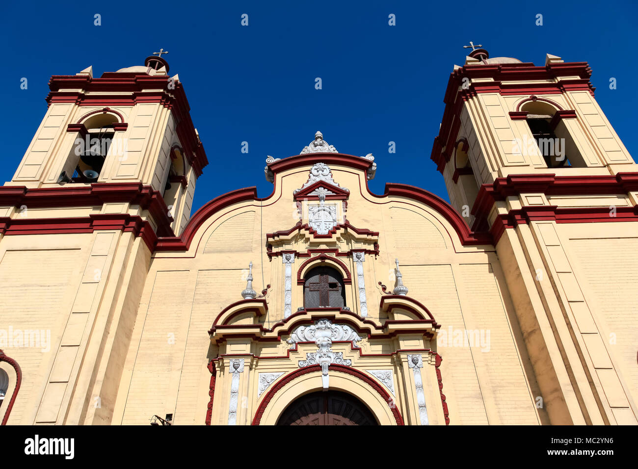 Colonial Architecture In Historic Trujillo High Resolution Stock ...