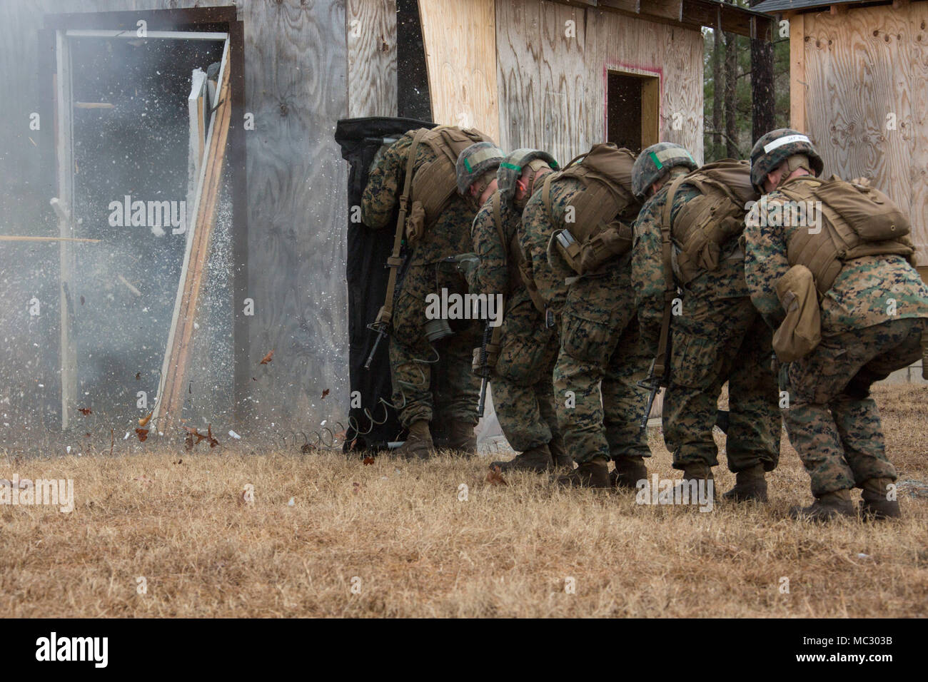 Marines in an Assaultman Course with the Infantry Training Battalion ...