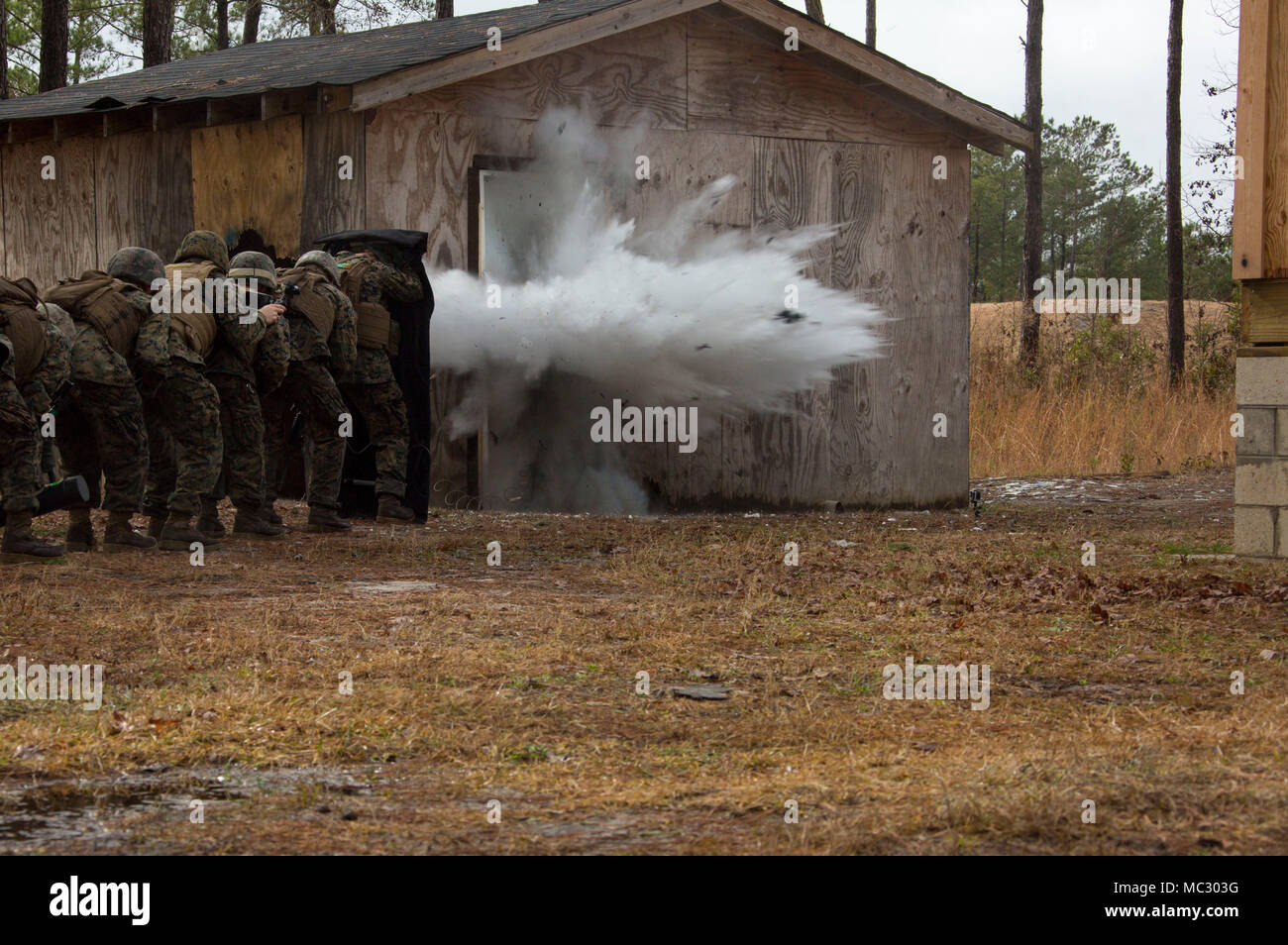 Marines in an Assaultman Course with the Infantry Training Battalion ...