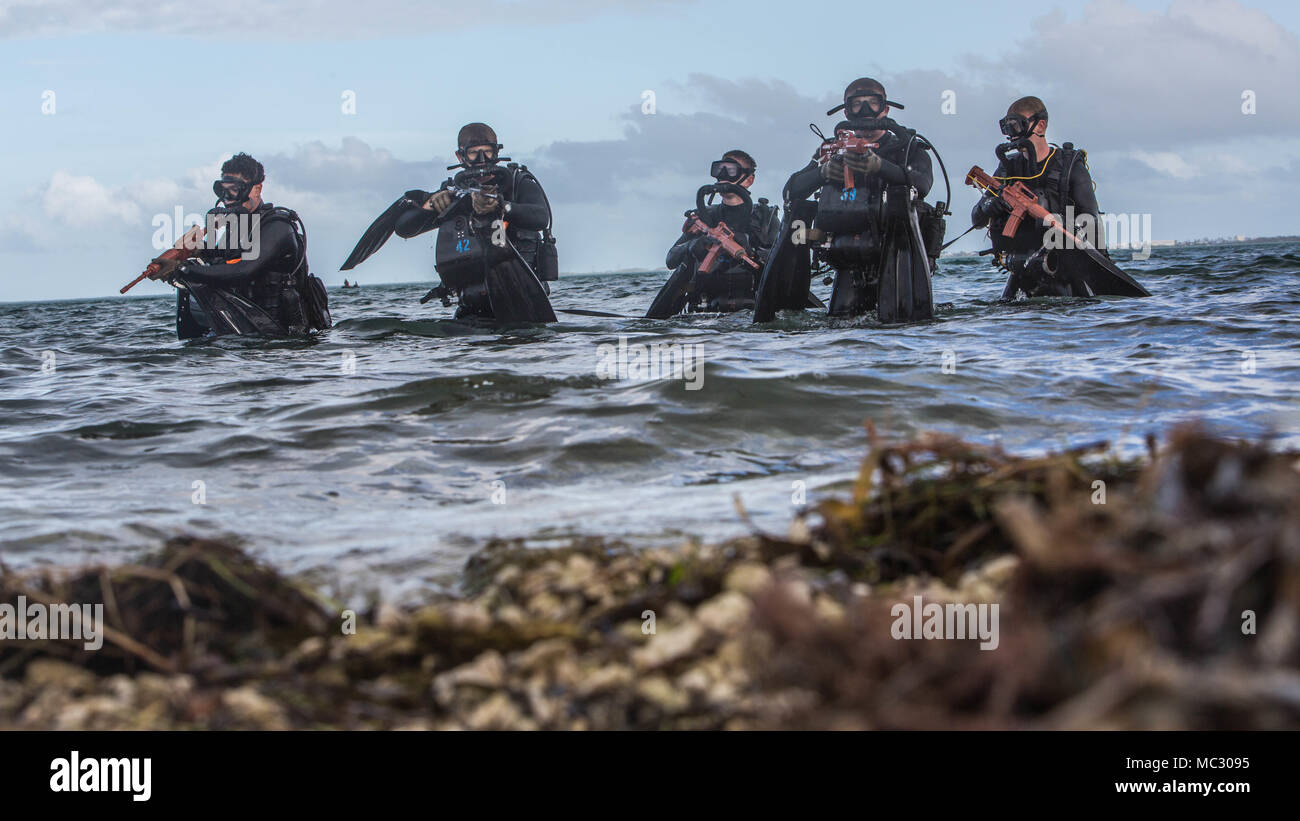 U.S. Marines with Charlie Company, 2d Reconnaissance Battalion, 2d ...