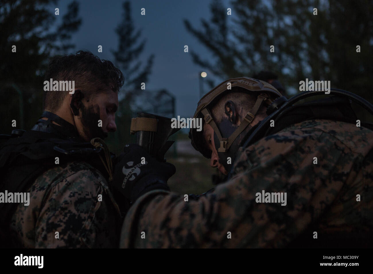 U.S. Marines with Charlie Company, 2d Reconnaissance Battalion, 2d ...