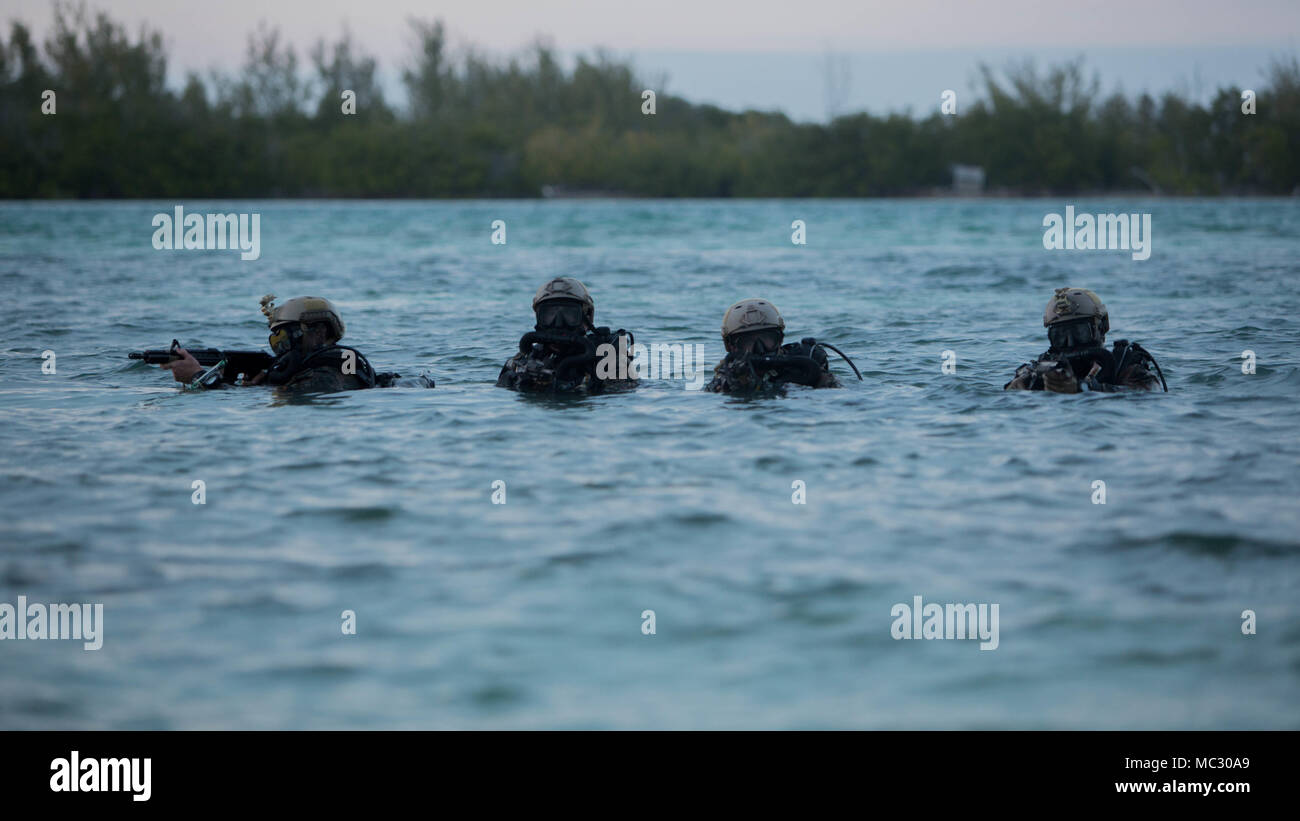 U.S. Marines with Charlie Company, 2d Reconnaissance Battalion, 2d ...