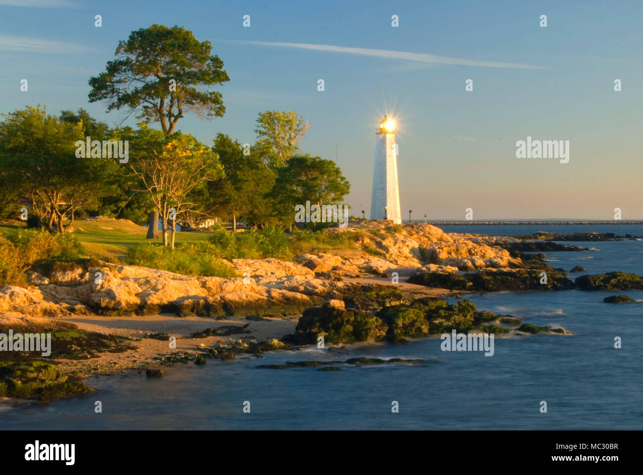 New Haven Lighthouse, Lighthouse Point Park, New Haven, Connecticut ...