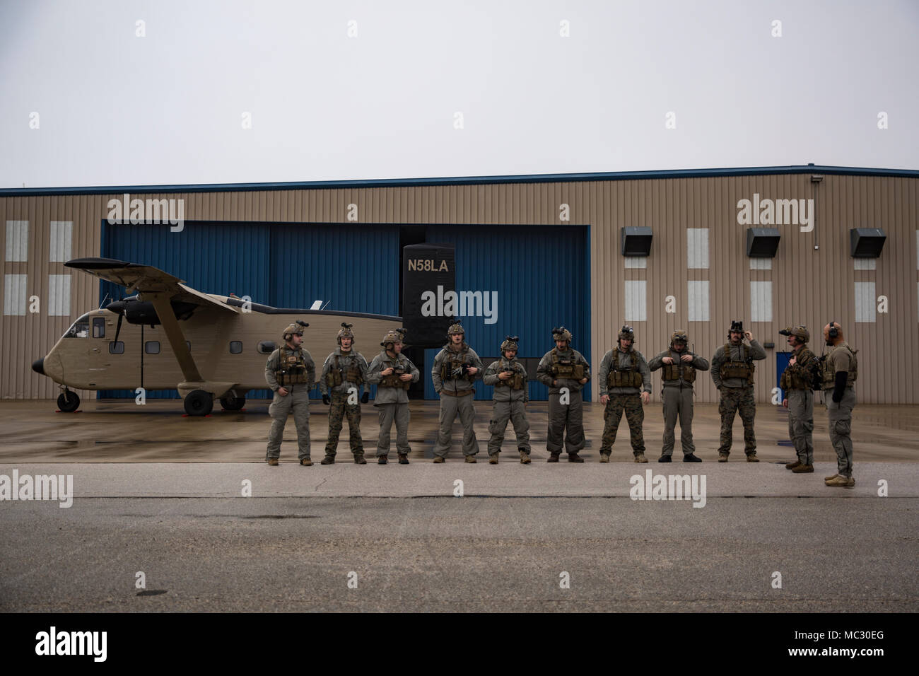 U.S. Marines and Sailors with Charlie Company, 2d Reconnaissance ...