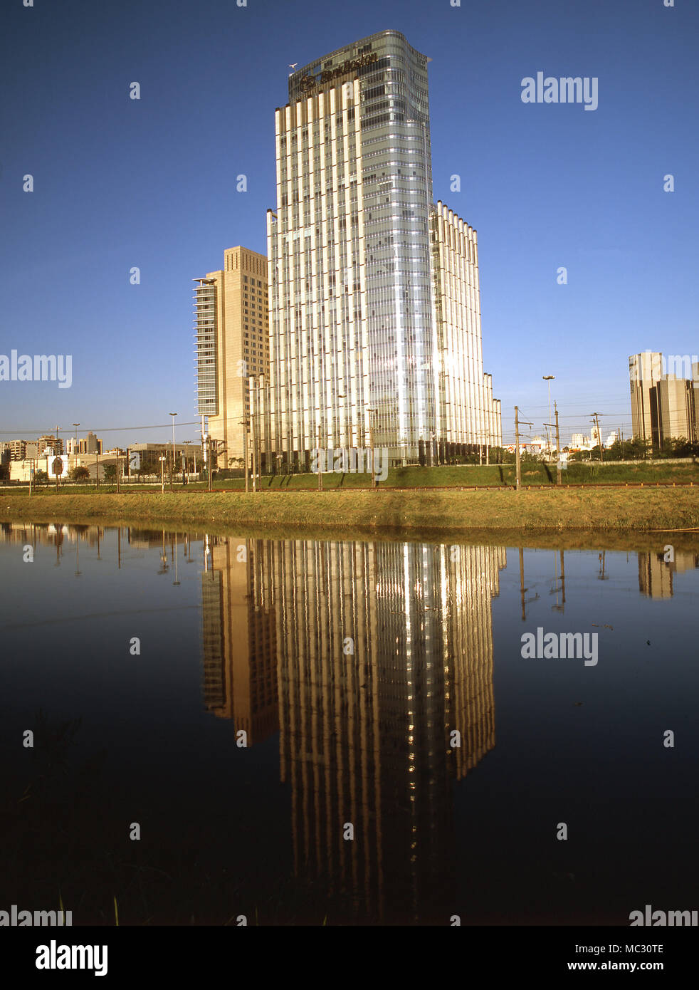 Rio Pinheiros, Bank Boston, United Nations Avenue, Sao Paulo, Brazil ...