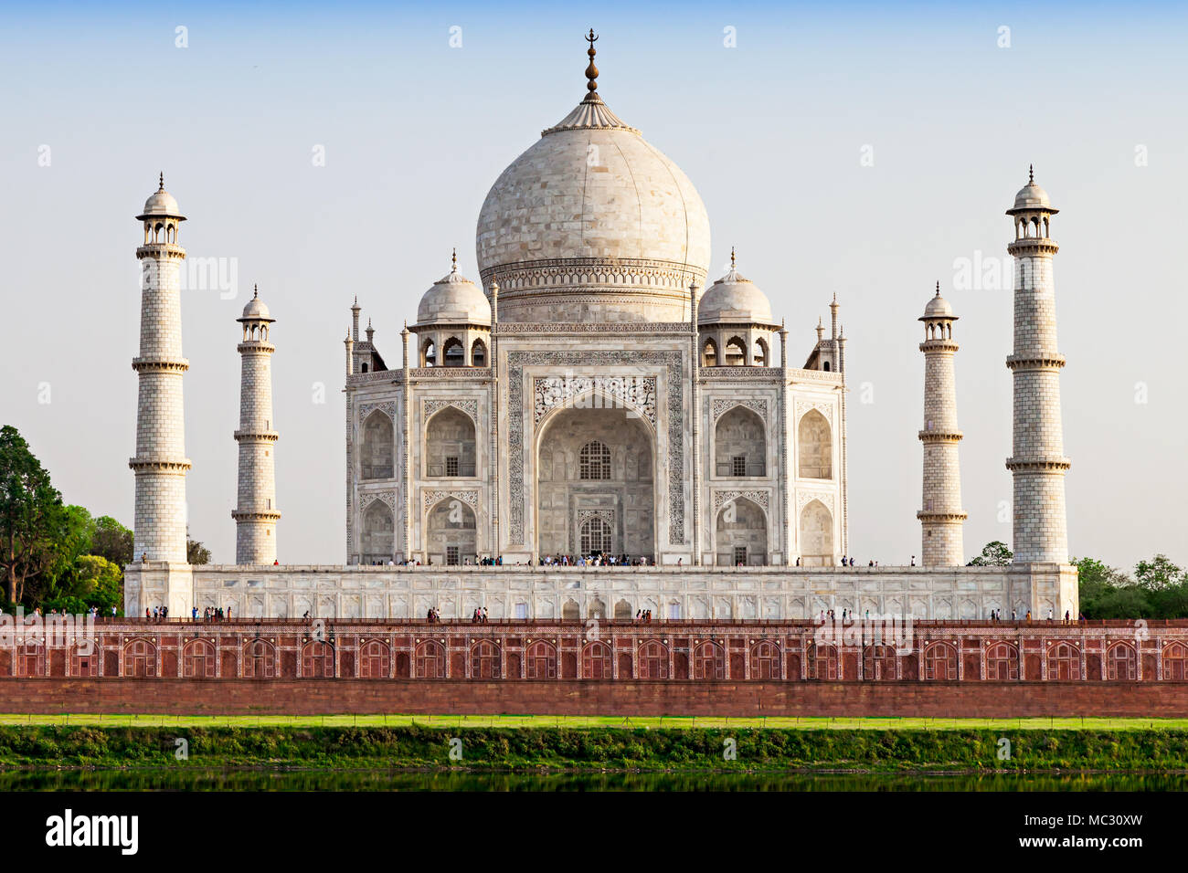 Taj Mahal in sunset light, Agra, India Stock Photo - Alamy