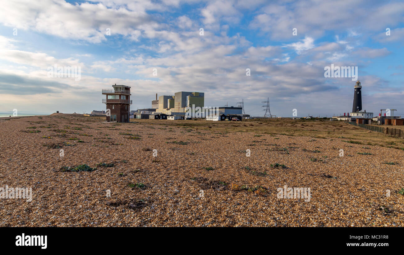 Dungeness, Kent, England, UK - October 28, 2016: Dungeness Nuclear ...