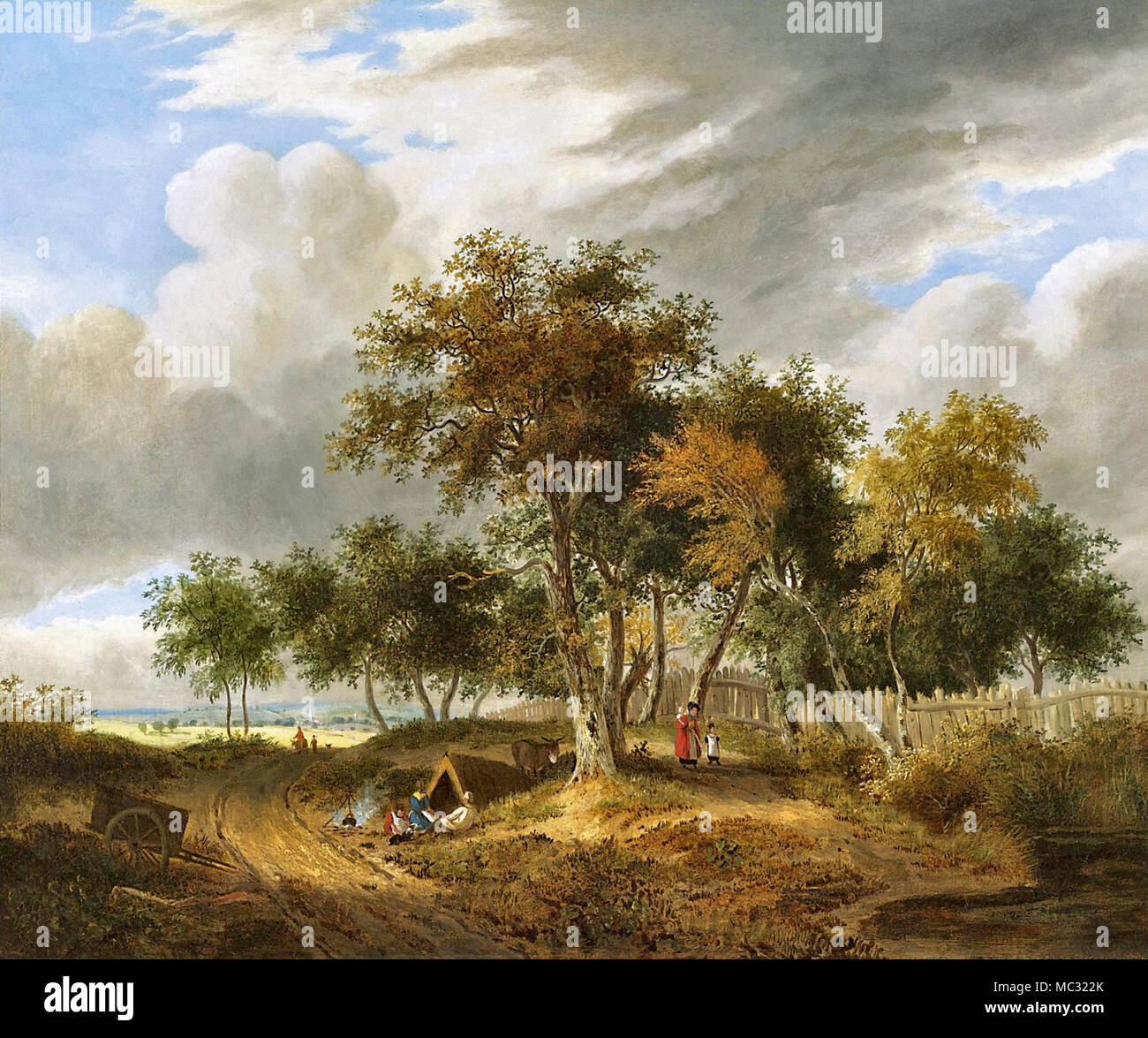 Gypsy encampment painting hi-res stock photography and images - Alamy