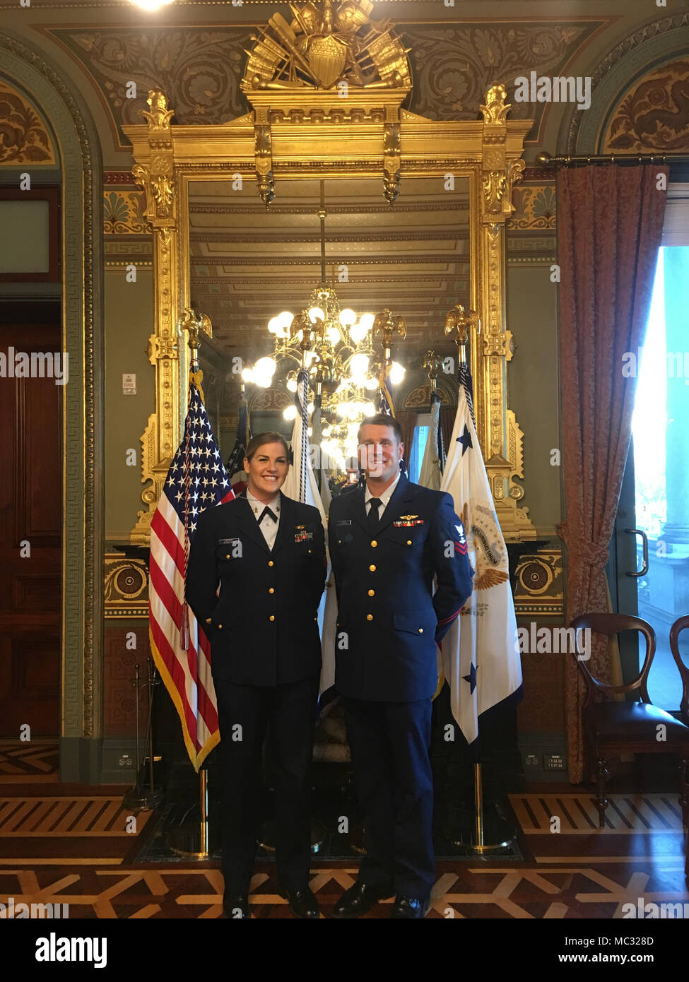 Petty Officer 2nd Class Ashley Leppert, an avionics electrical ...