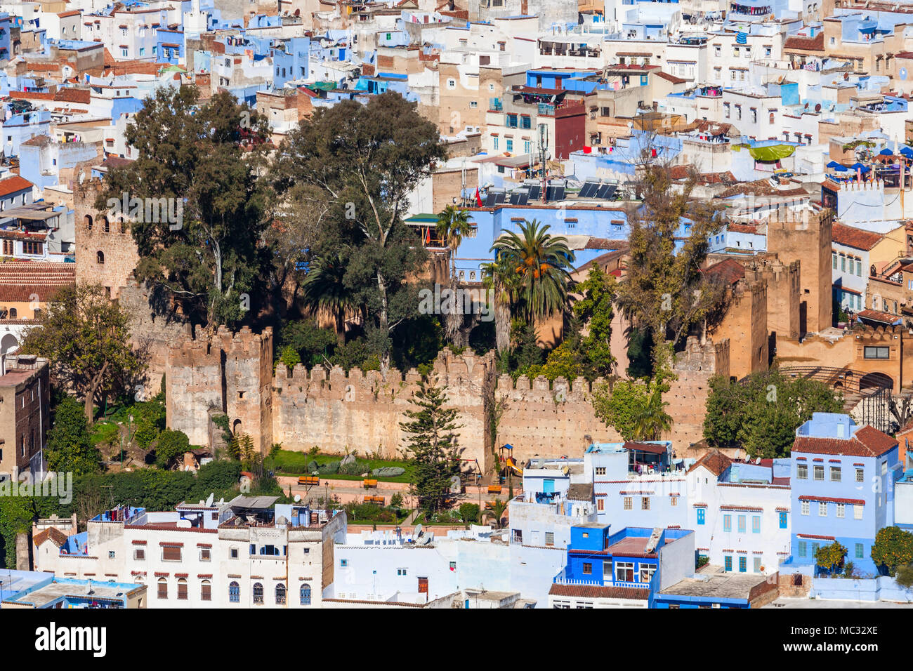 Kasbah Fortress in Chefchaouen. Chefchaouen is a city in northwest ...