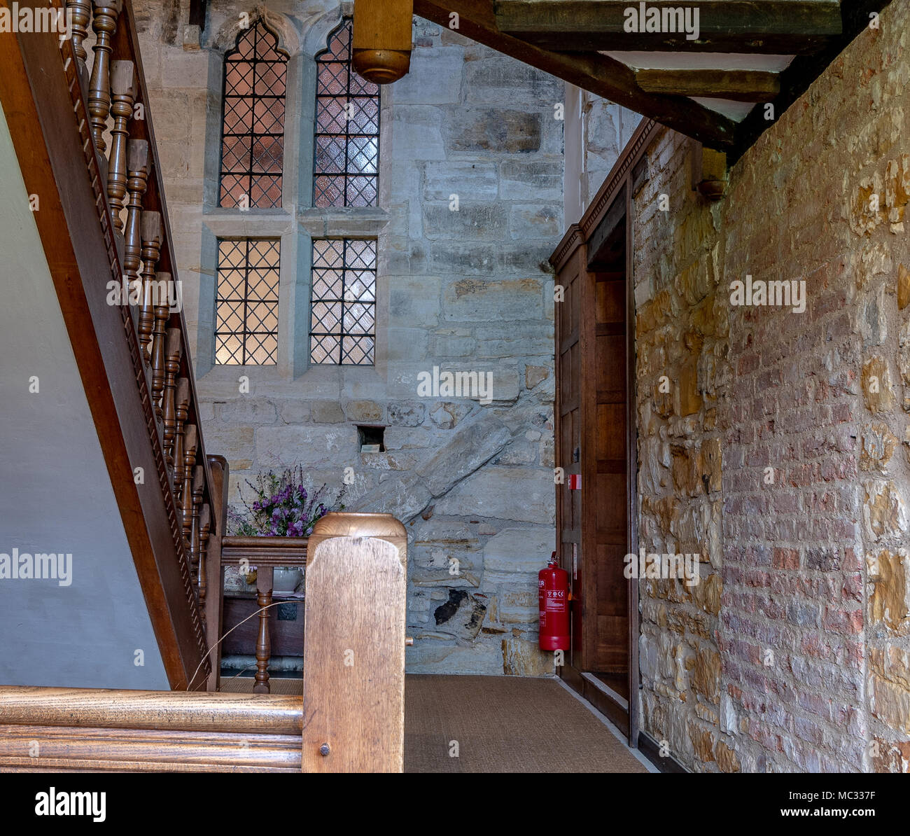 An interior view of Michelham Priory Stock Photo - Alamy
