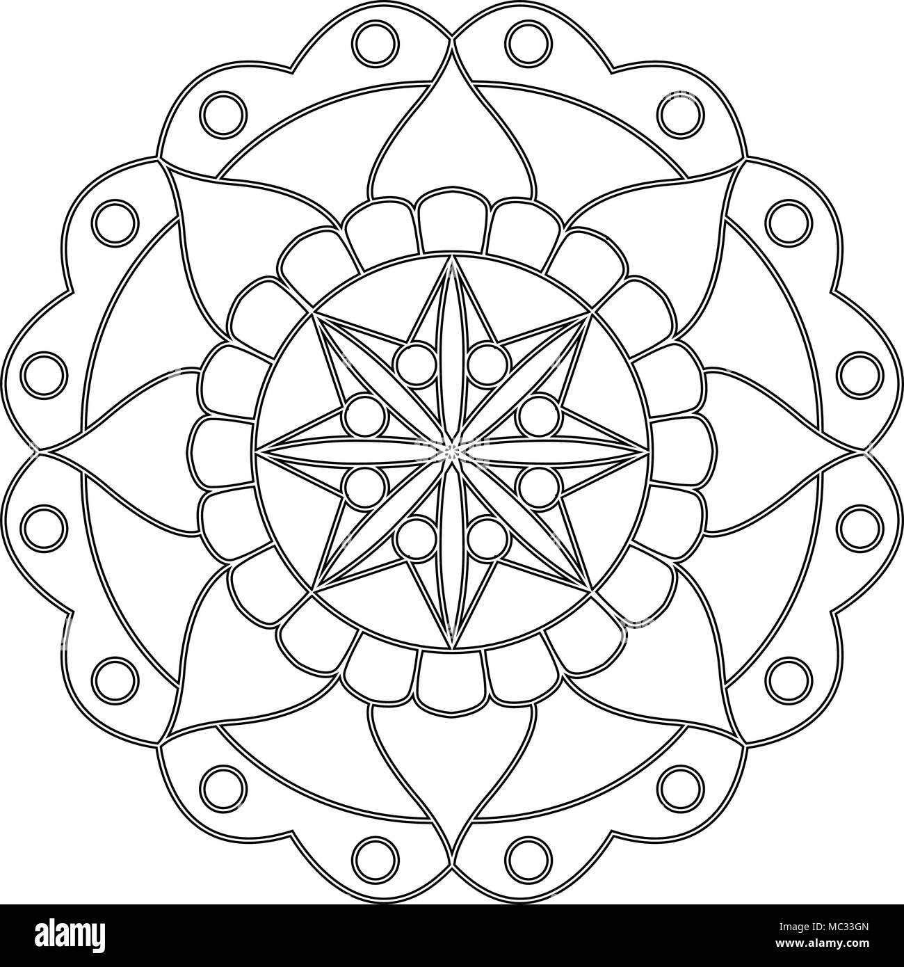 abstract cute mandala Stock Vector Image & Art - Alamy