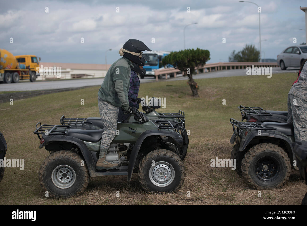 A U.S. Air Force Airman from the 18th Security Forces Squadron ...
