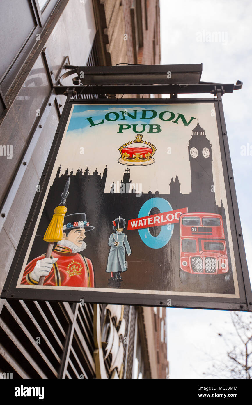 A London Pub sign, UK Stock Photo - Alamy