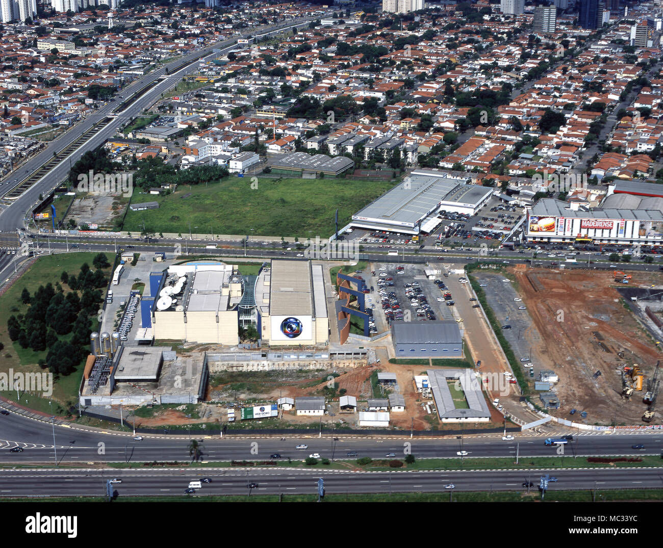Aerial view, Rede Globo, São Paulo, Brazil Stock Photo - Alamy