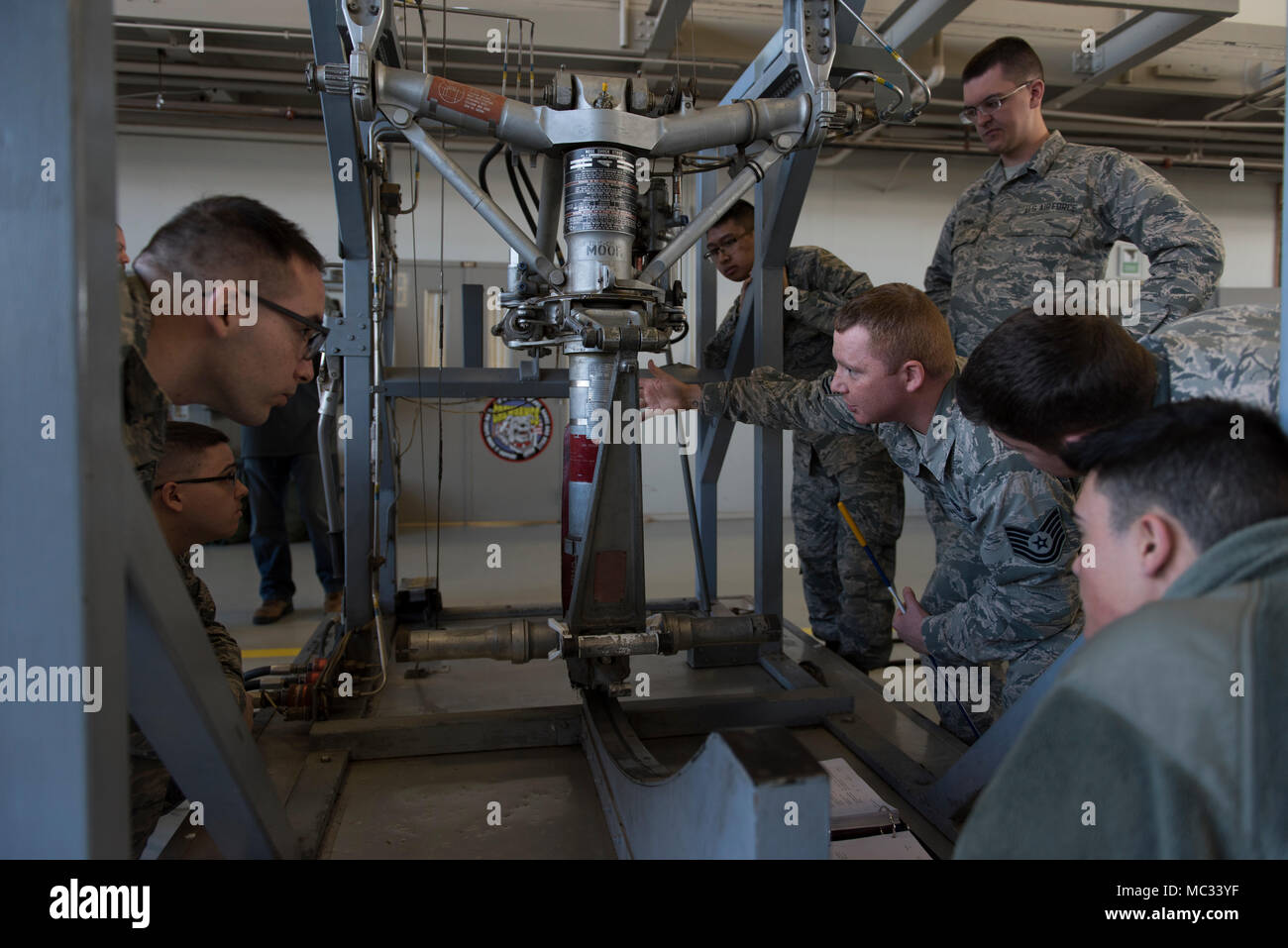 Tech Sgt. Kevin Finegan, 362nd Training Squadron instructor, provides ...