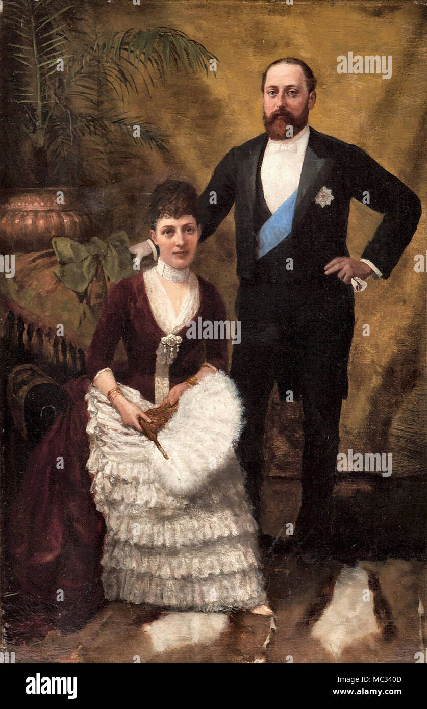 Forestier Amedée - King Edward VII and Queen Alexandra Stock Photo - Alamy