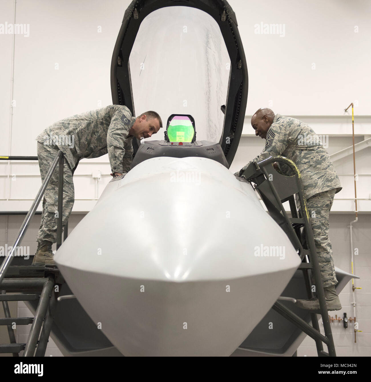Tech. Sgt. John Duckworth, F-22 avionics instructor in the 365th ...