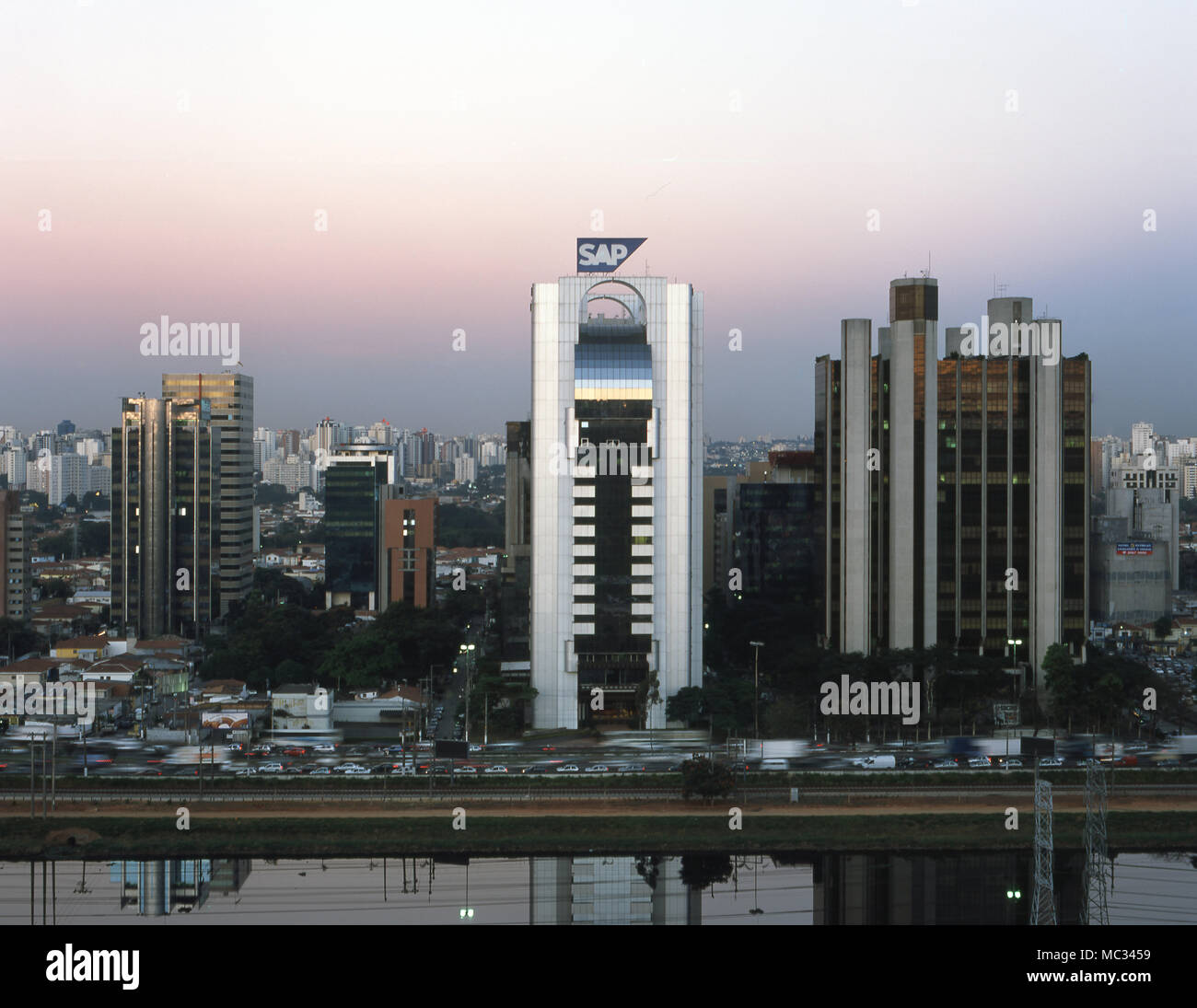 Building, United Nations Avenue, Itaim Bibi, Sao Paulo, Brazil Stock ...