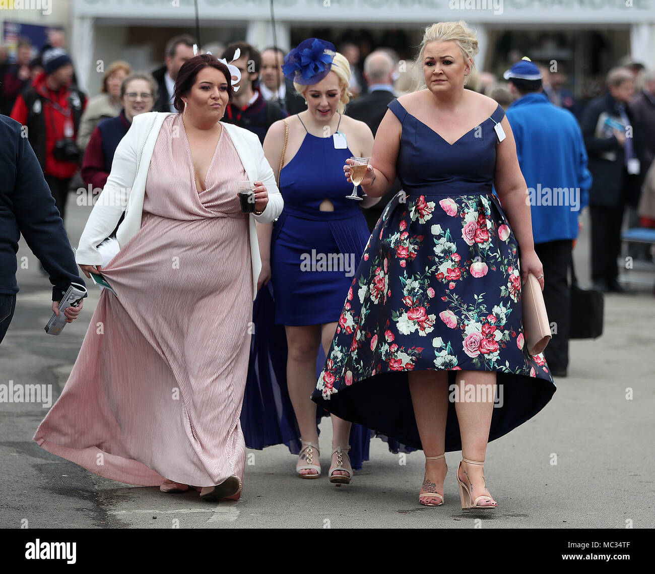 Racegoers arriving during day one of the 2018 Randox Health Grand ...