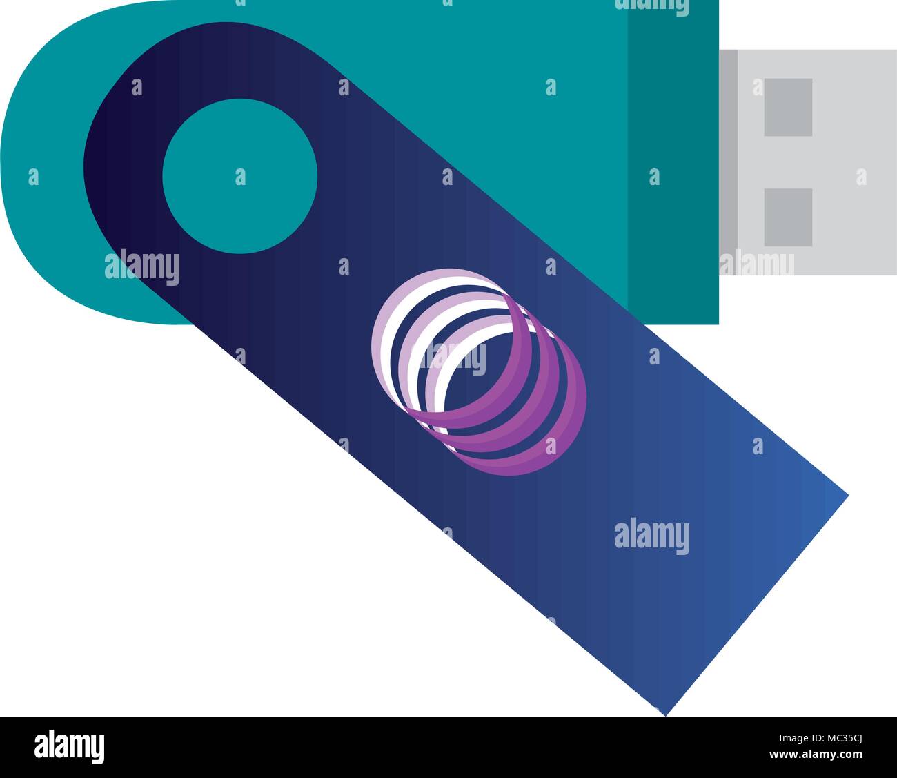 usb memory corporate icon Stock Vector Image & Art - Alamy