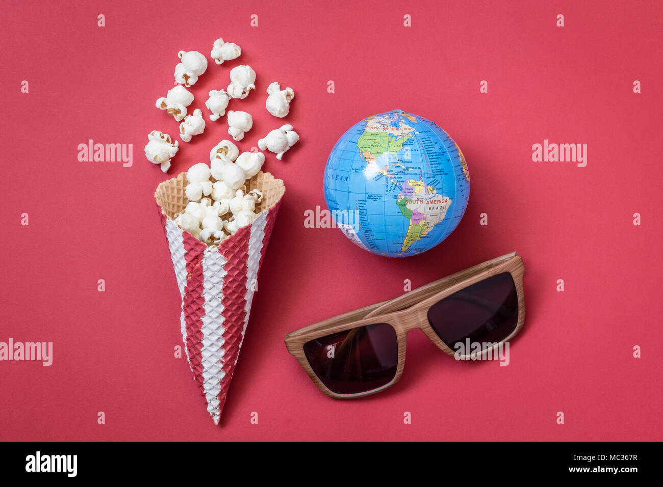 3d flat world map hi-res stock photography and images - Alamy