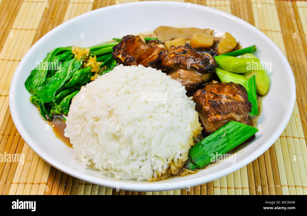 Mutton rice. chinese food Mutton rice Stock Photo - Alamy