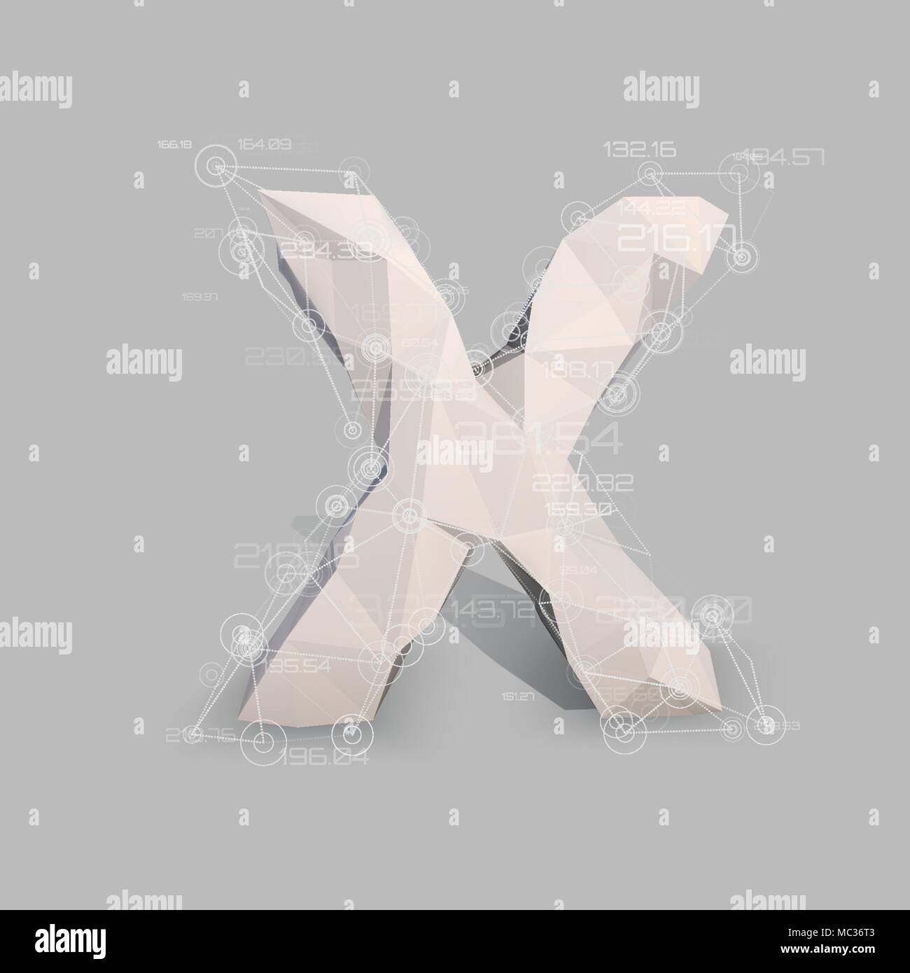Capital latin letter X in low poly style Stock Vector Image & Art - Alamy