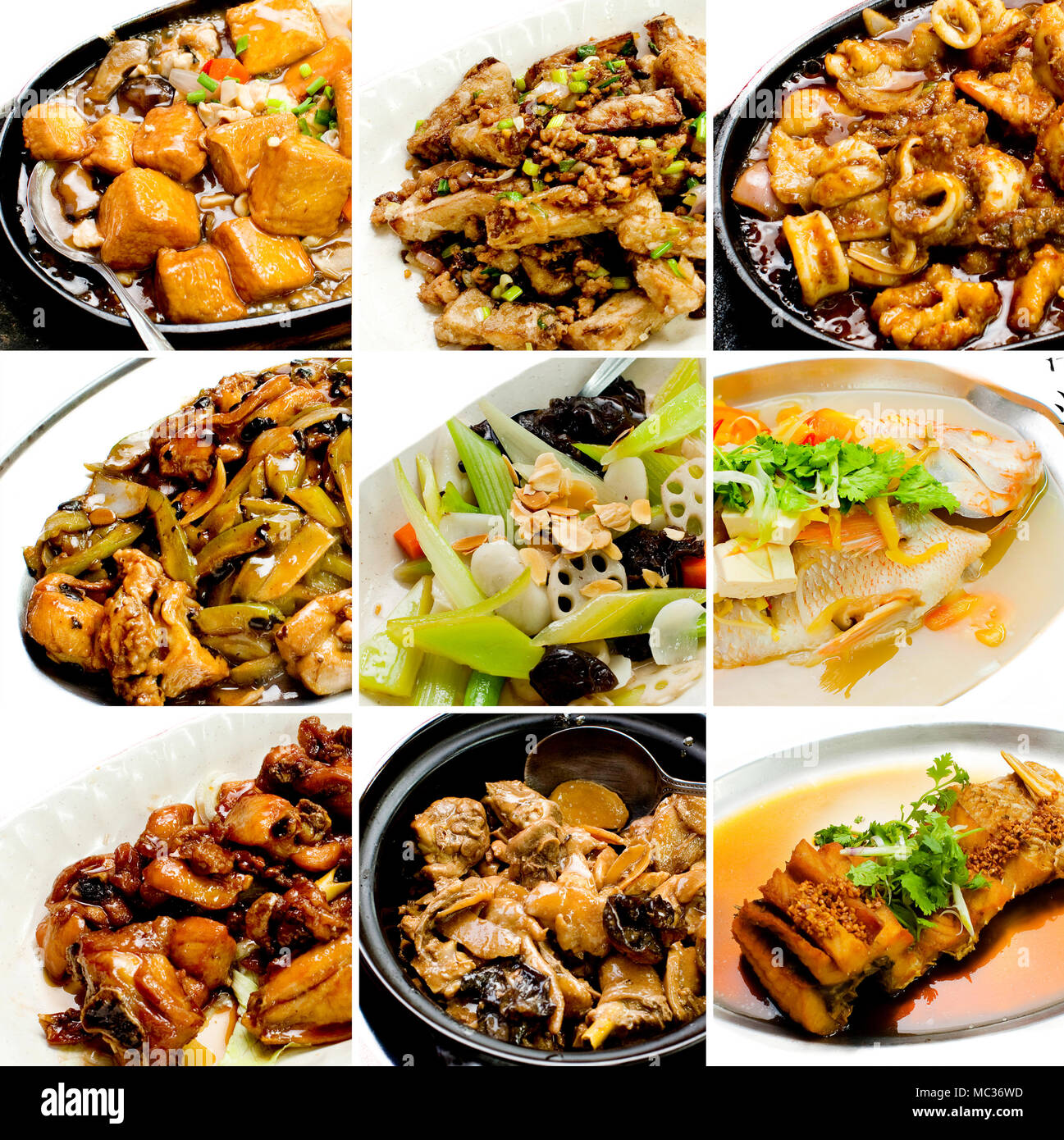 collection chinese food. asian food collection Stock Photo - Alamy