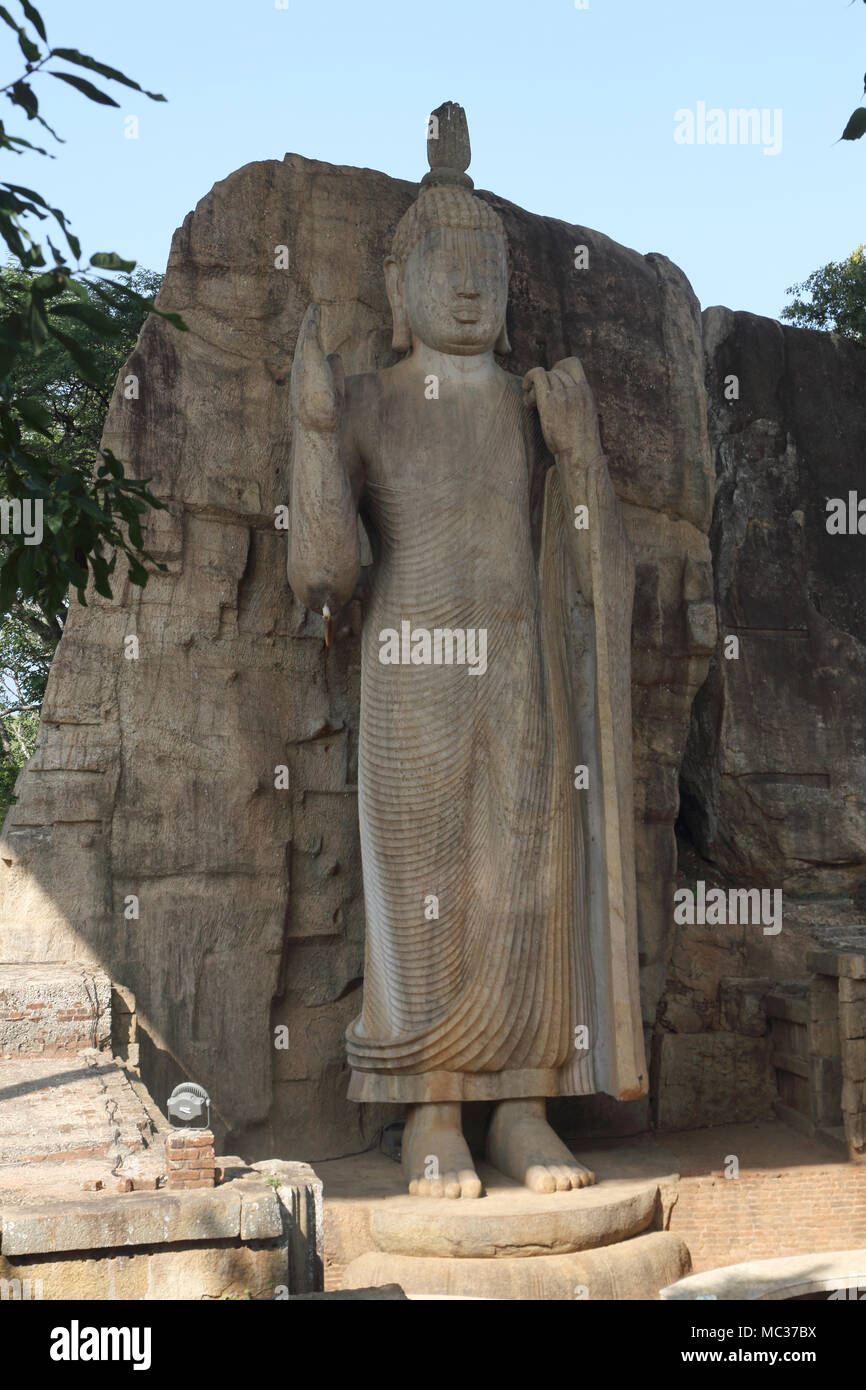 Avukana Ancient Rock Temple Kekirawa North Central Province Sri Lanka ...