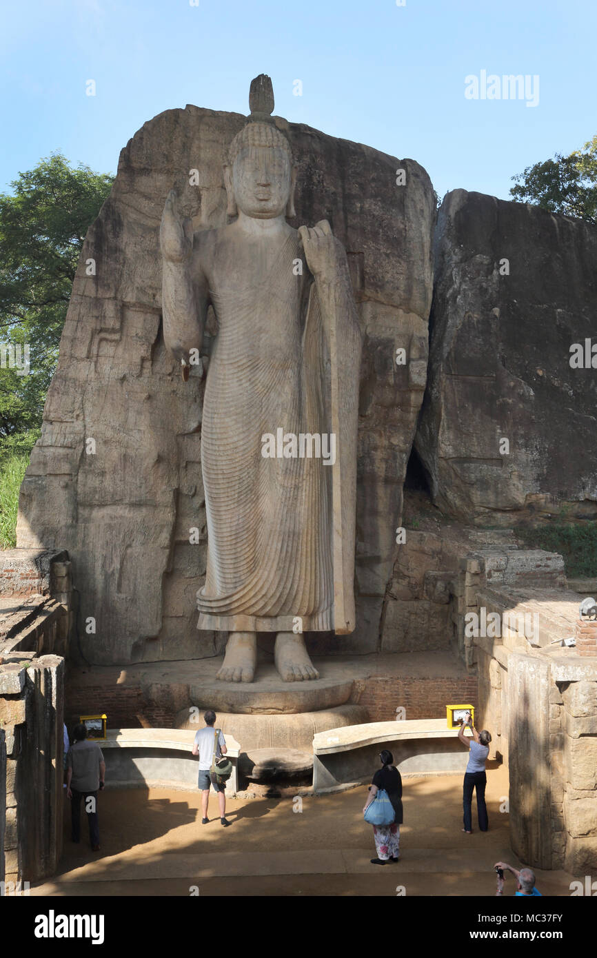 Avukana Ancient Rock Temple Kekirawa North Central Province Sri Lanka ...