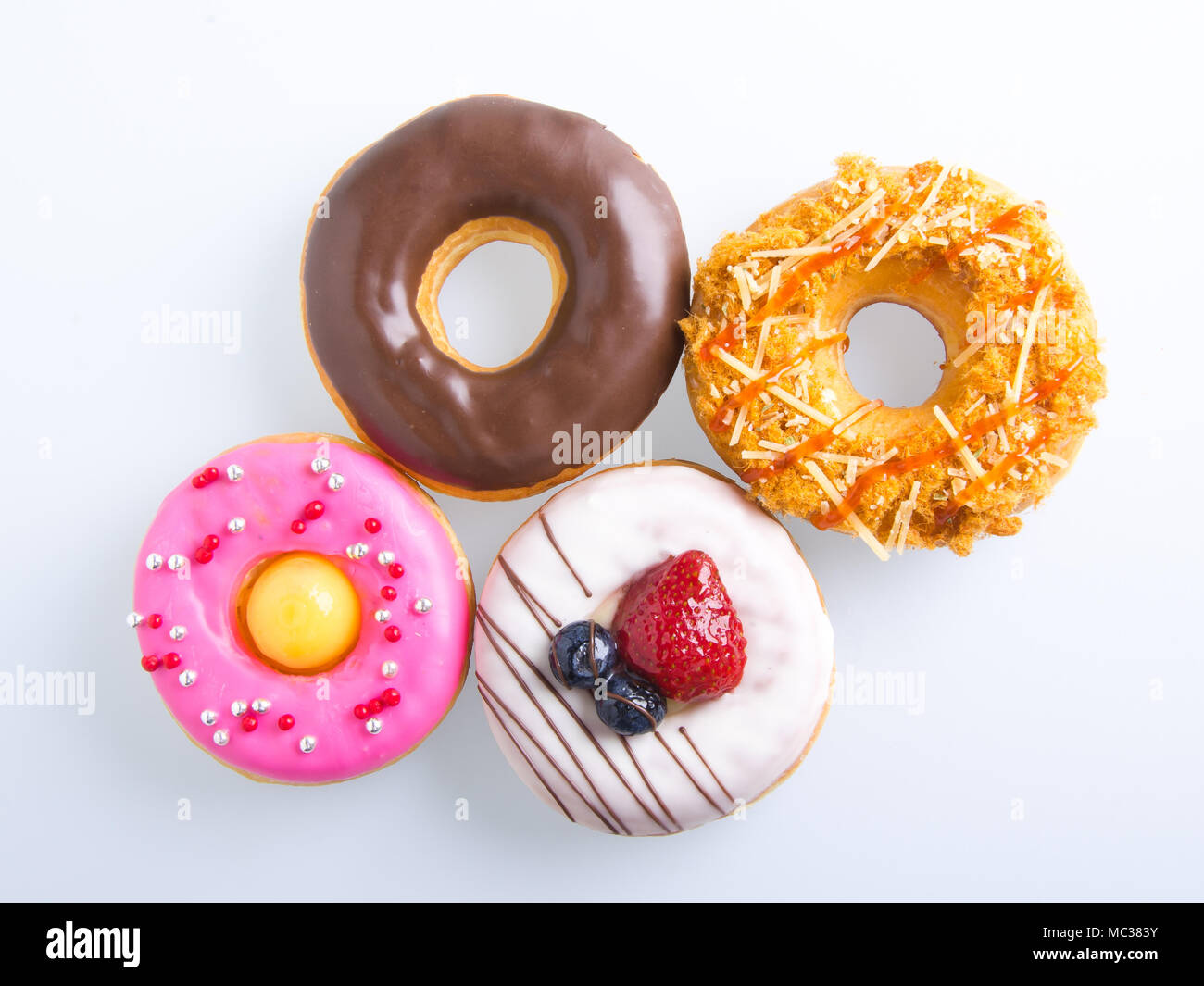donut isolated on white background Stock Photo - Alamy