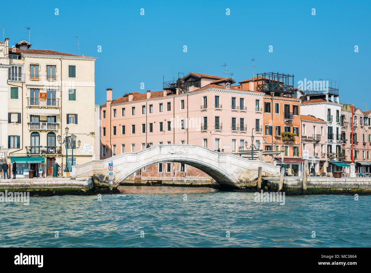 Historic waterfront buildings in Venice Stock Photo - Alamy