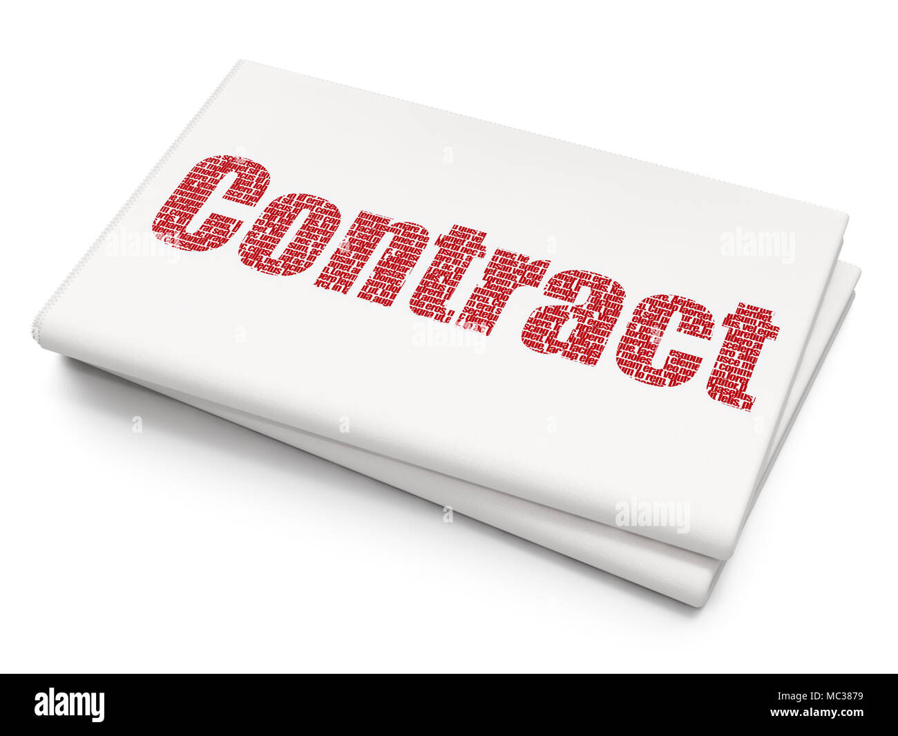 Finance concept: Contract on Blank Newspaper background Stock Photo - Alamy