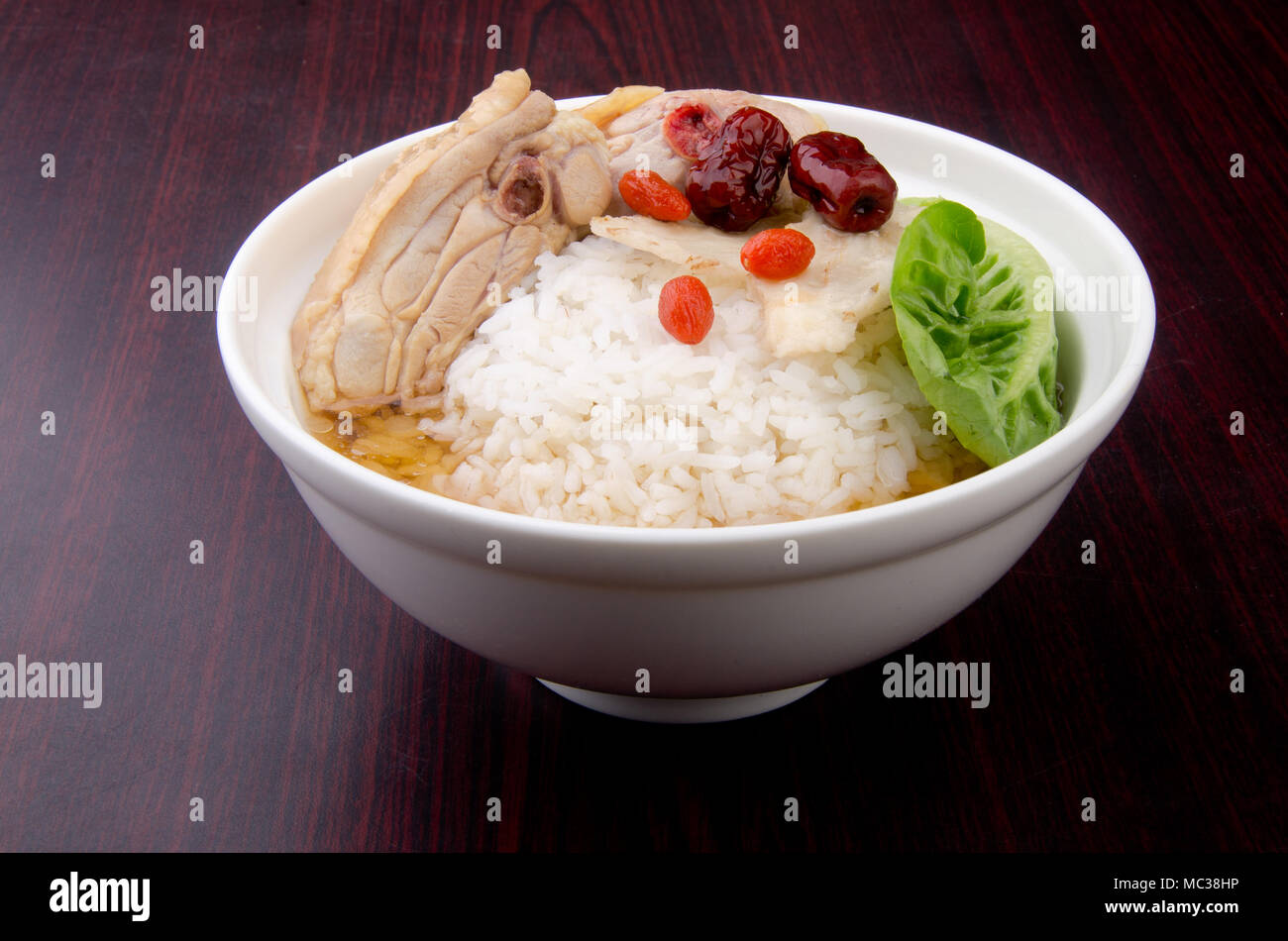 Chicken Rice on the background, asia food Stock Photo - Alamy