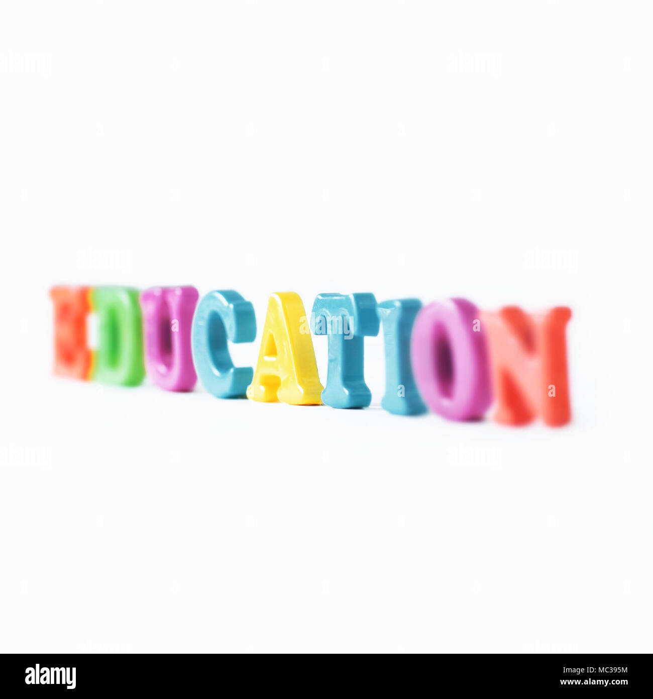 blurred image of the word formation on a light background .photo with ...