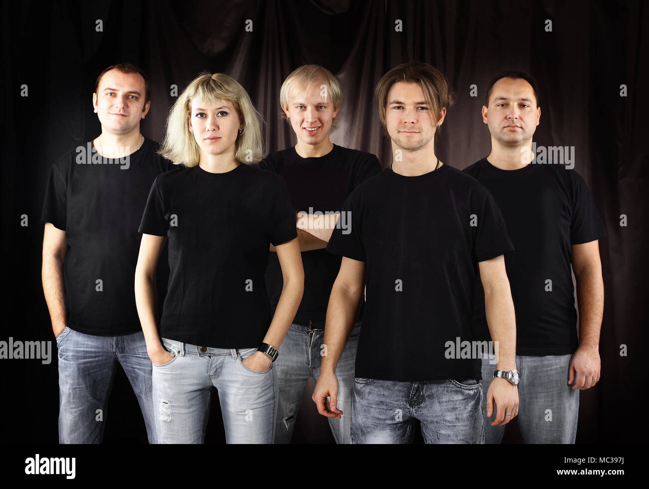 closeup.portrait of the musical group of students Stock Photo - Alamy