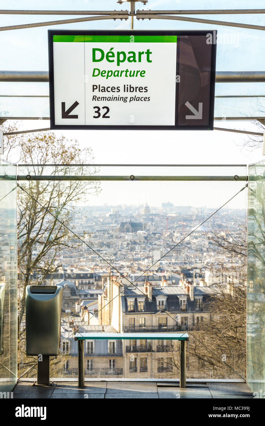 Paris montmartre funicular hi-res stock photography and images - Alamy