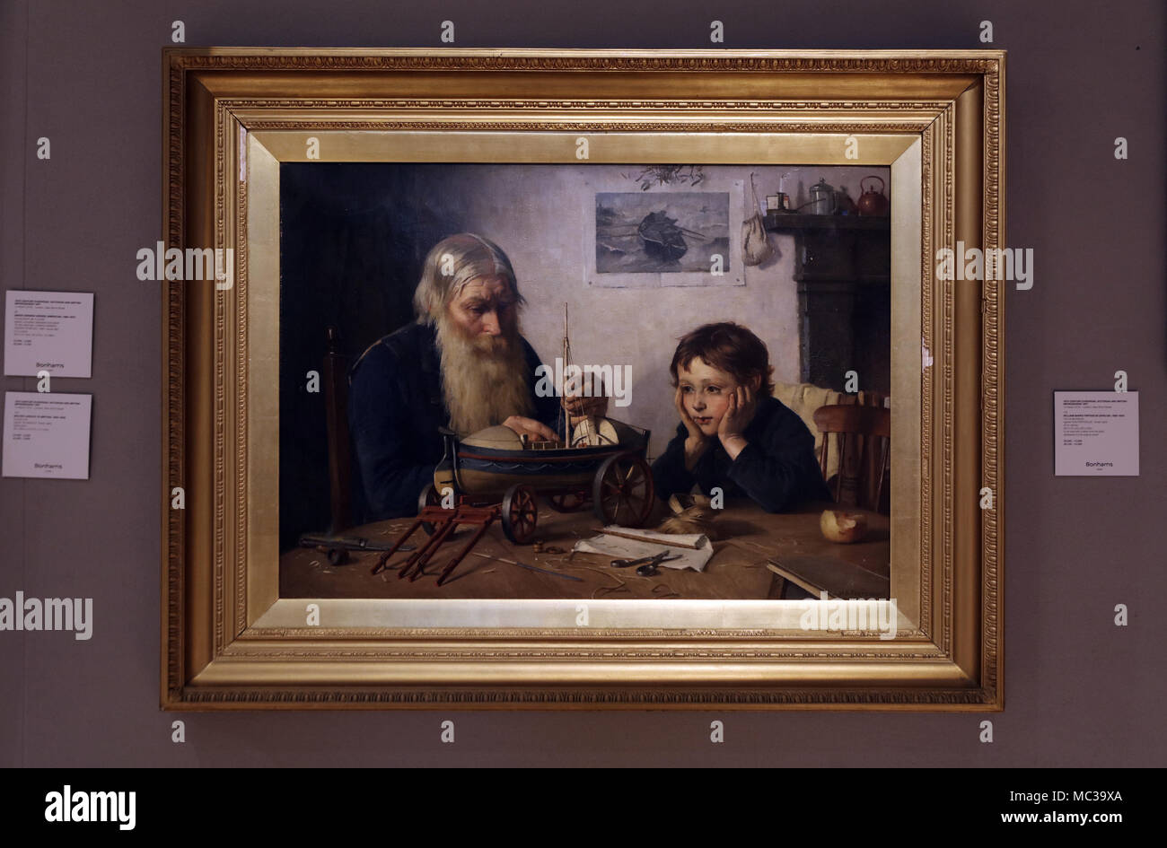 Bonhams Art Auction - Photocall Featuring: The Model Lifeboat Where ...