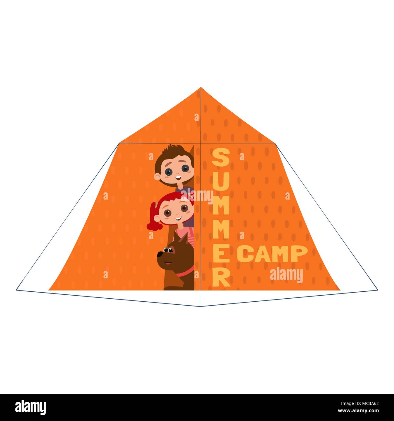 Summer Camp Icon Stock Vector Image And Art Alamy