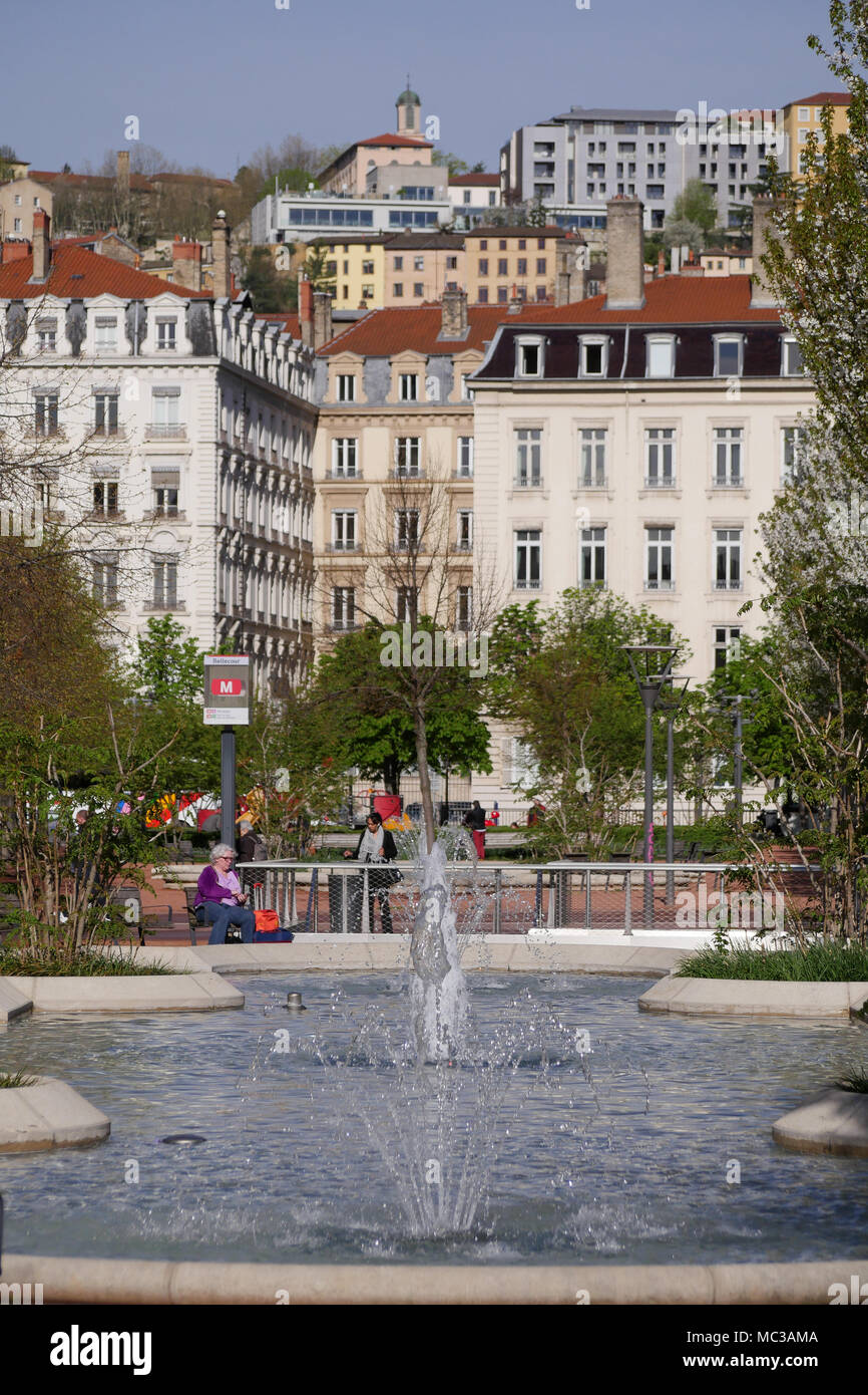 Bellecour square, Lyon, France Stock Photo - Alamy
