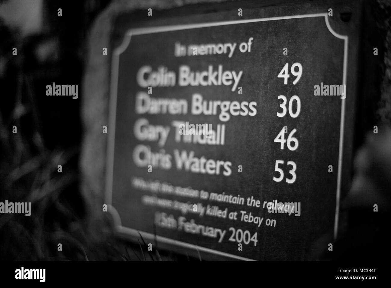 Carnforth railway station memorial to the 4 men who were killed in the ...
