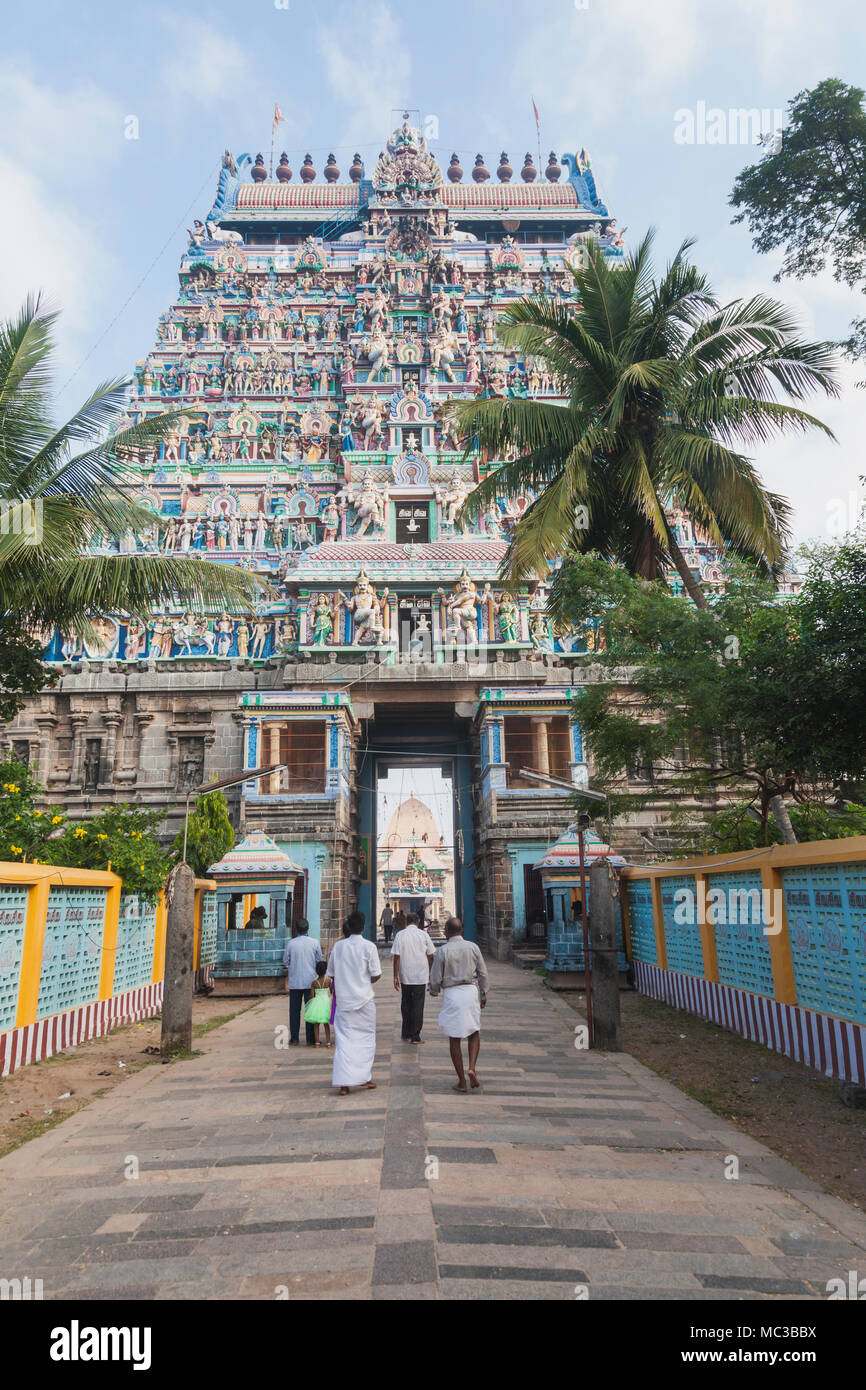 Asia, India, Tamil Nadu, Chidambaram, Chidambaram Nataraja temple Stock ...